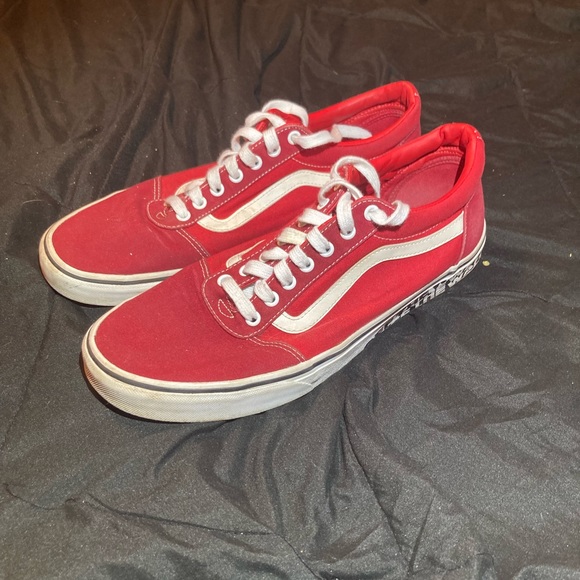 Vans | Shoes | Vans Old Skool Racing Red White | Poshmark